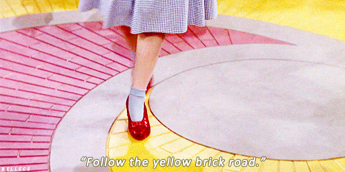 Follow-the-yellow-brick-road GIFs - Get the best GIF on GIPHY