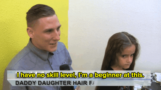 Dad Daughter Hair GIFs - Find & Share on GIPHY