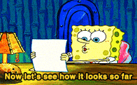 Spongebob Writing Gifs