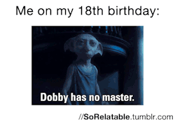 Dobby Has No Master Gif