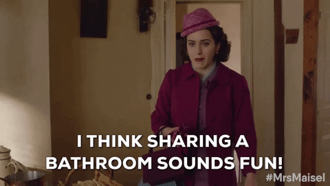 I Think Sharing A Bathroom Sounds Fun GIFs - Get the best GIF on GIPHY