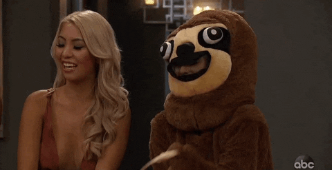 Every GIF of the Sloth from "The Bachelor" by Entertainment GIFs | GIPHY
