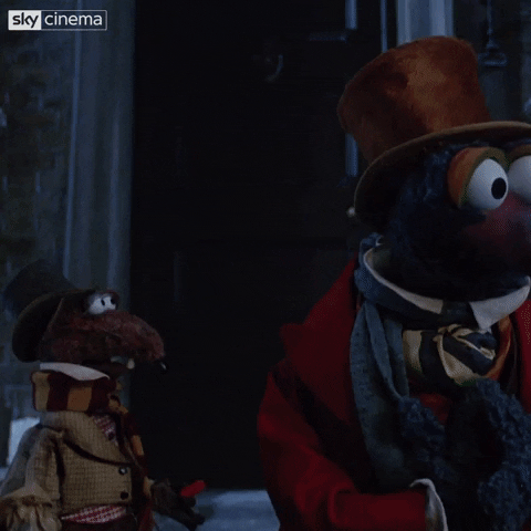 Muppet Christmas Carol Kiss GIF by Sky - Find & Share on GIPHY