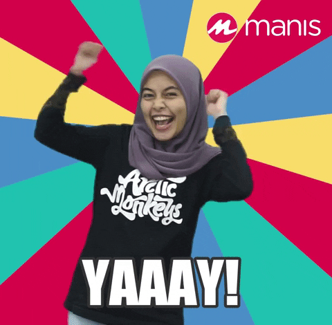 Yaaay! GIF by Manis - Find & Share on GIPHY