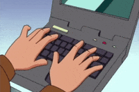 Frantic Typing Gif