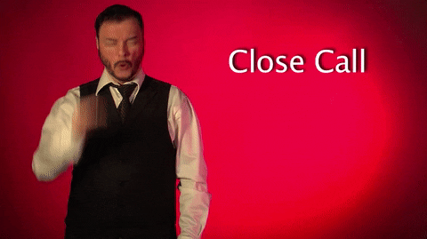 Sign Language Close Call GIF by Sign with Robert - Find & Share on GIPHY