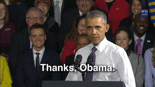 Thanks Obama Gif
