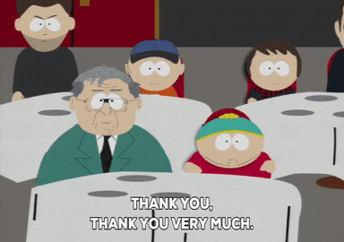 South Park Thanks Gif
