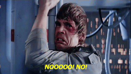Luke Skywalker Noooo Gif