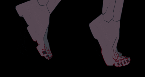 Animated Walking Feet