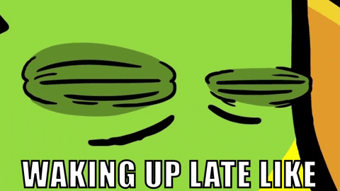 Waking Up Late Gif