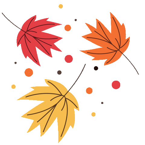 Falling Leaves Fall Sticker by Happy Magic Co. for iOS & Android | GIPHY