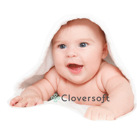 Happy Baby Sticker by Cloversoft for iOS & Android | GIPHY