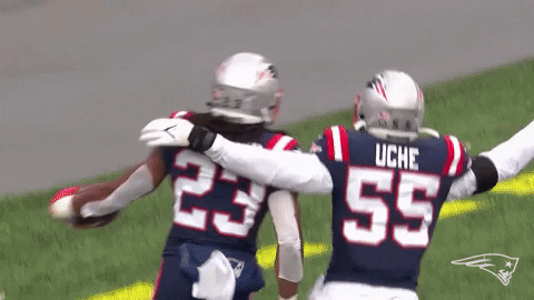 Happy Football GIF by New England Patriots - Find & Share on GIPHY