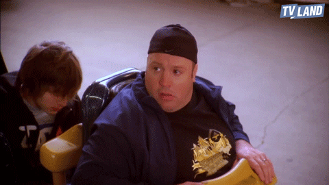 Scared Kevin James GIF by TV Land - Find & Share on GIPHY