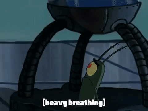 Spongebob Breathing Heavily Gif