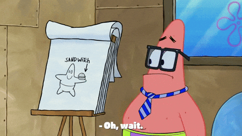 Patrick Star Writing