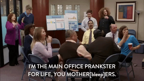 Main-office-prankster GIFs - Get the best GIF on GIPHY