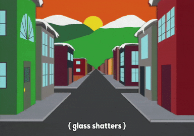 Piece Of Shattered Glass Falls In The Street GIFs - Get the best GIF on ...