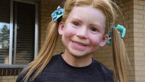 Creepy Little Girl Smile