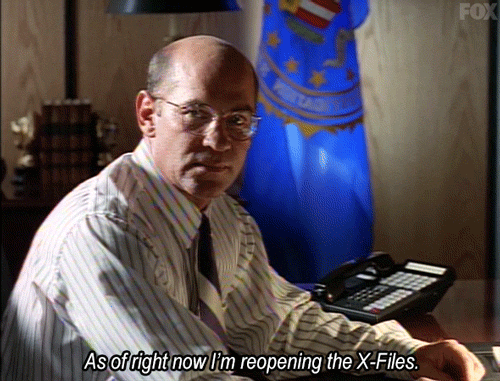 As Of Right Now Im Reopening The X Files GIFs - Get the best GIF on GIPHY