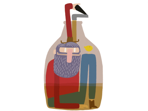 New trending GIF tagged happy drunk bird beer… | Trending Gifs