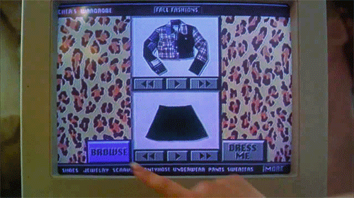 New trending GIF tagged fashion computer clueless wardrobe… | Trending Gifs