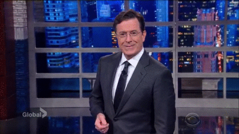 Stephen Colbert GIF by Global Entertainment - Find & Share on GIPHY