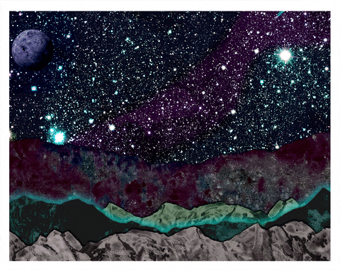 Falling Star Space GIF by Veronique de Jong - Find & Share on GIPHY