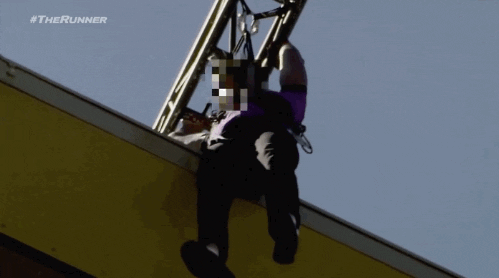 Hanging Hang On GIF by The Runner go90 - Find & Share on GIPHY