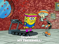 Spongebob Working Out Gif