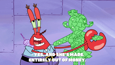 Money Mr Krabs GIFs - Get the best GIF on GIPHY