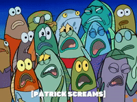 Screaming Patrick Gif