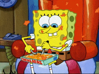 Spongebob Eating Dinner