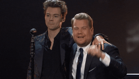 Harry Styles Salute GIF by The Late Late Show with James Corden - Find ...