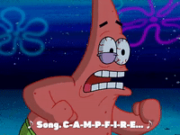 Spongebob Campfire Gif