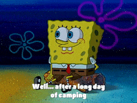 Spongebob Campfire Gif