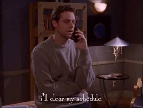 Ill Clear My Schedule GIFs - Get the best GIF on GIPHY