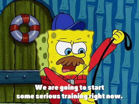Spongebob Working Out Gif