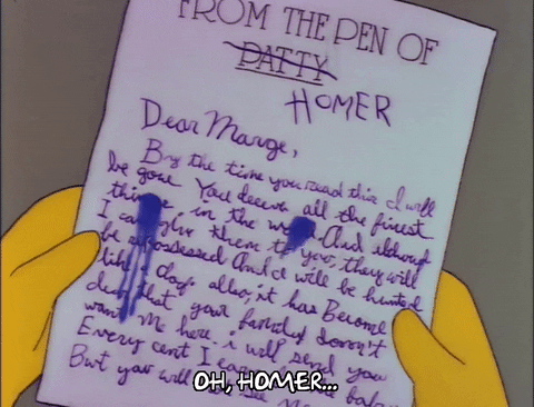 Crying On A Letter GIFs - Get the best GIF on GIPHY