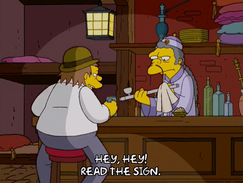 Read The Sign GIFs - Get the best GIF on GIPHY