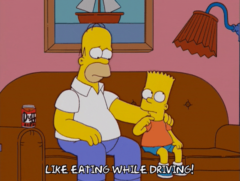 Eating-while-driving GIFs - Get the best GIF on GIPHY