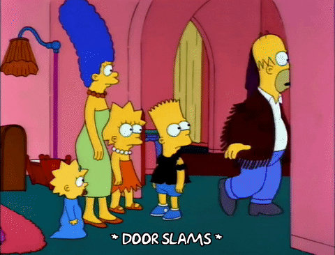 Homer Takes Off GIFs - Get the best GIF on GIPHY