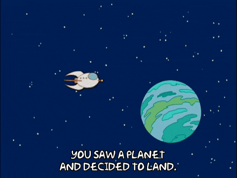Space Ship Flying Onto Foreign Planet GIFs - Get the best GIF on GIPHY