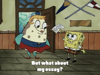 Spongebob Writing An Essay Meme