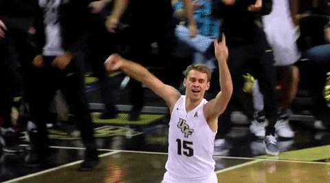 Basketball Celebrate GIF by UCF Knights - Find & Share on GIPHY