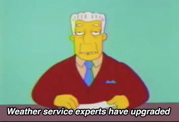 New trending GIF tagged news the simpsons snow… | Trending Gifs
