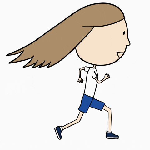 Woman Running Gif