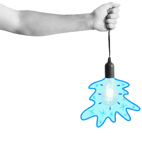 Blue Light Shine Sticker by Sarah The Palmer for iOS & Android | GIPHY