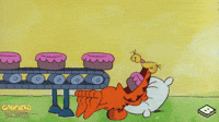 Garfield Eating Gif